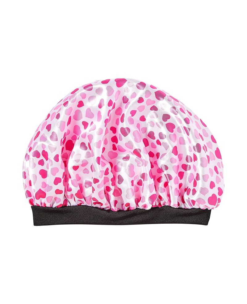 Kiss Heart Kids Satin Sleep Cap Wide Band, One Size