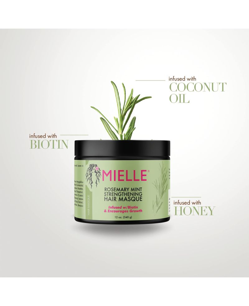 Mielle Rosemary Mint Strengthening Hair Masque, 340g