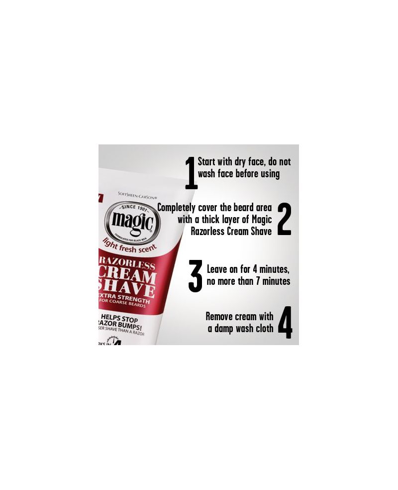 Magic Shave Razorless Cream Shave Extra Strength 170g